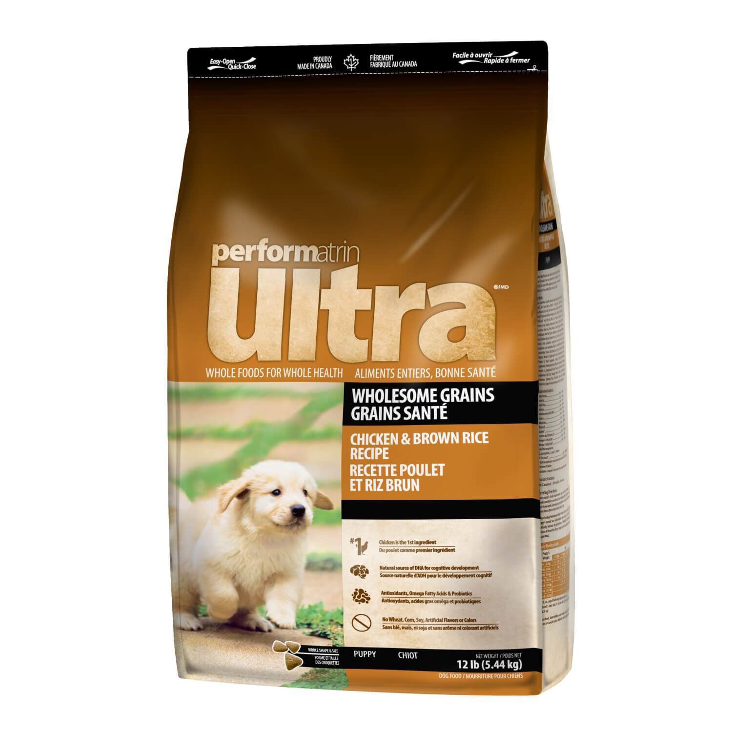 Performatrin Ultra Wholesome Grains Chicken & Brown Rice Puppy Dry Dog ...